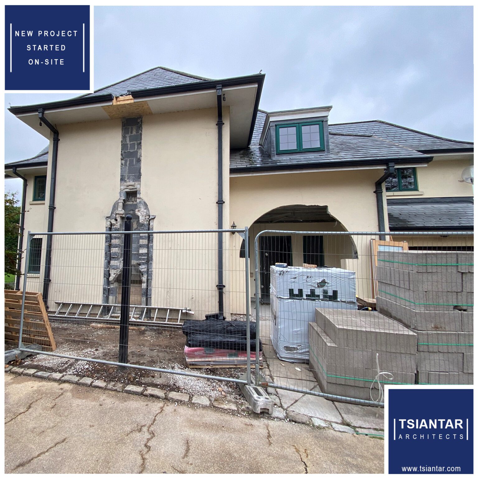 NEW PROJECT STARTED ON-SITE | Tsiantar Architects